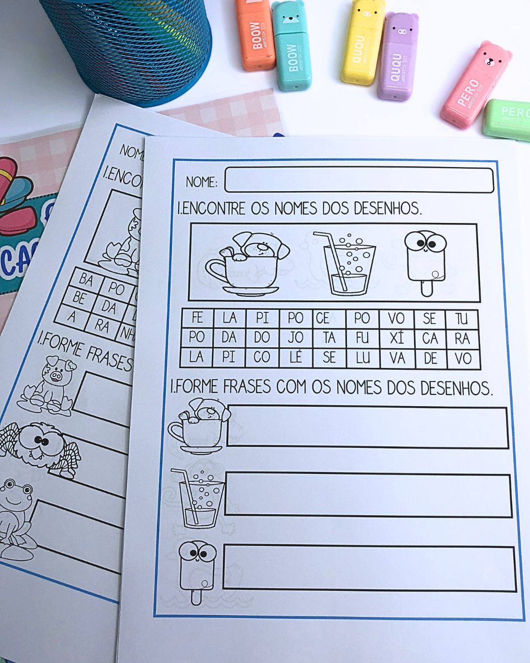Caça Palavras e Forme Frases – Mundo Florescer