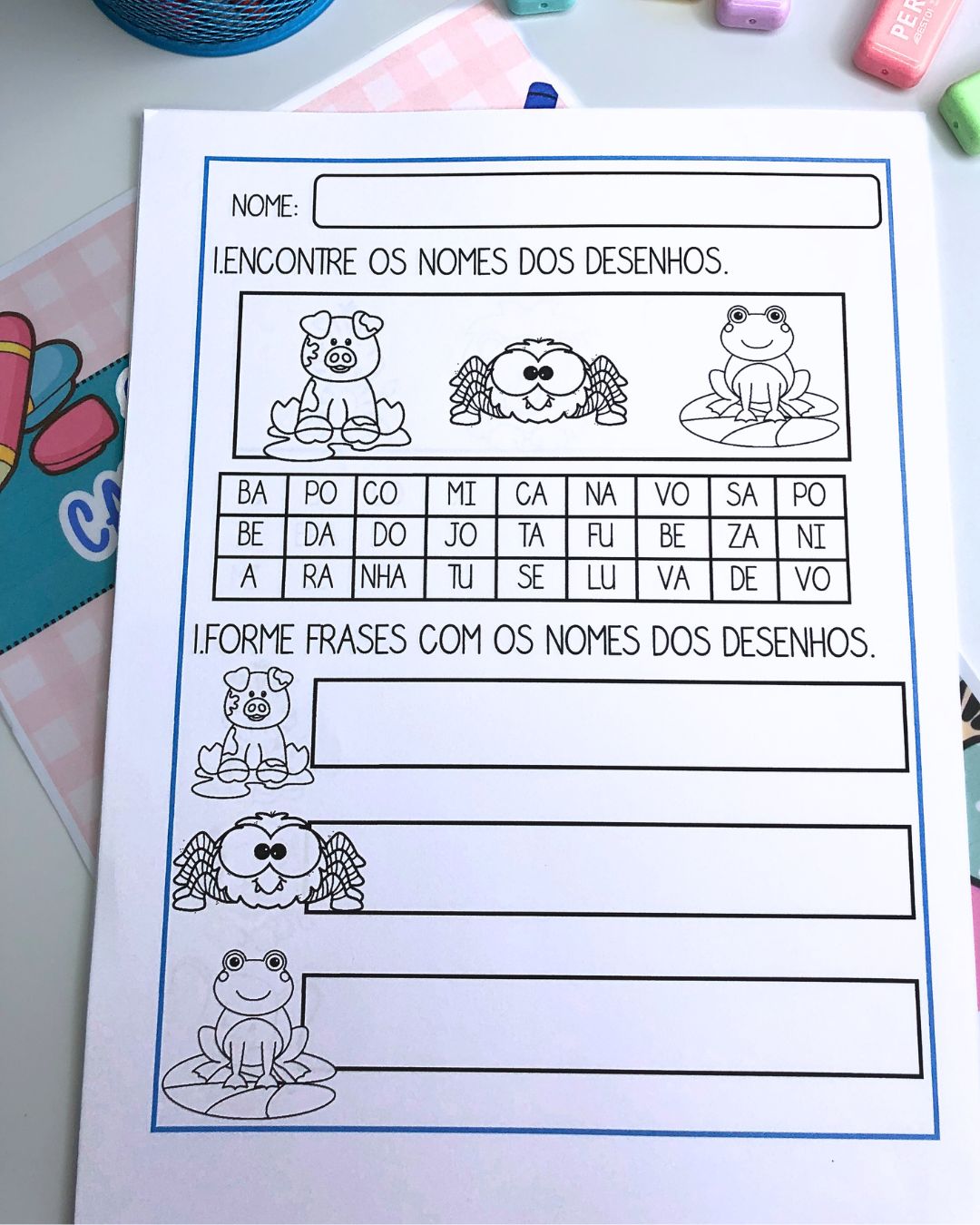 Caça Palavras e Forme Frases – Mundo Florescer