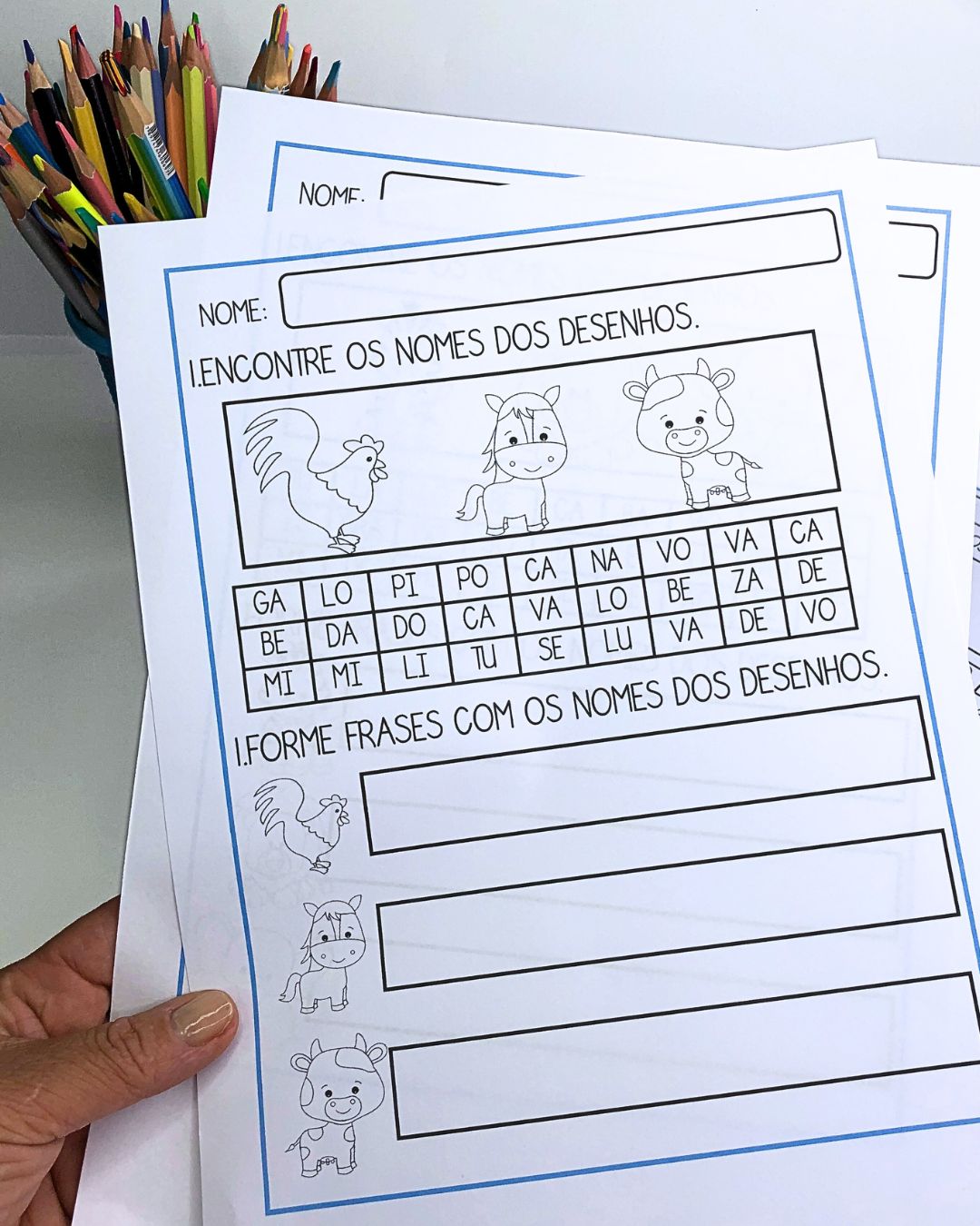 Caça Palavras e Forme Frases – Mundo Florescer